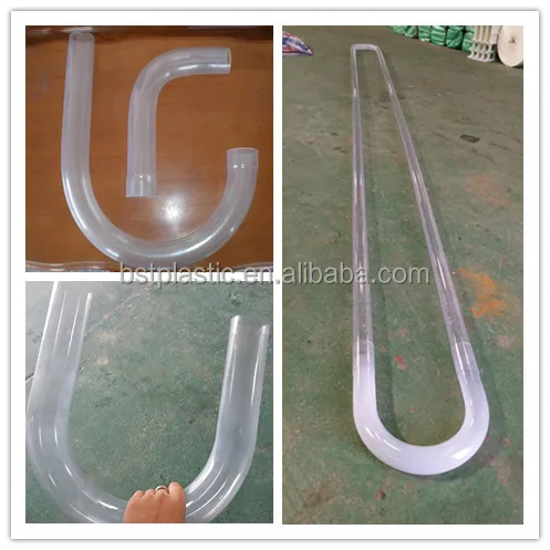 Customized Transparent Polished U Bend Tubes PVC U Tube Fitting Glass U ...