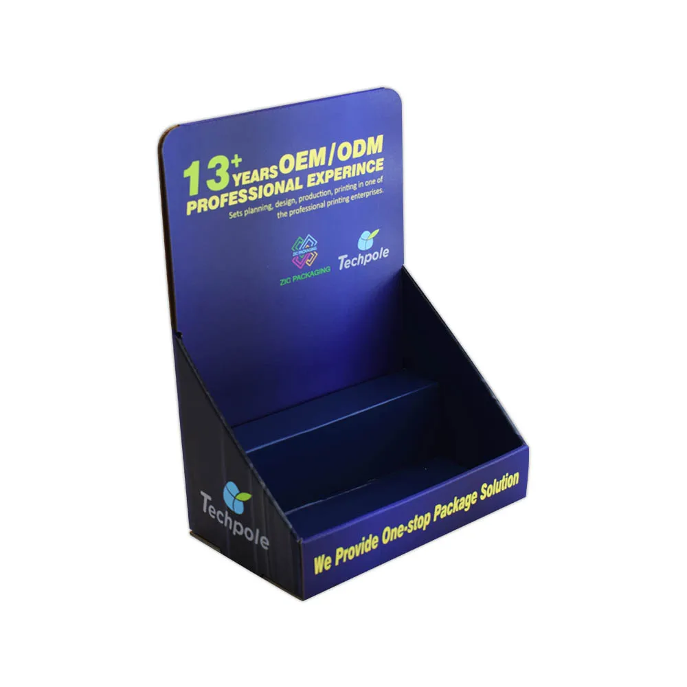 Custom Color Printed Retail Promotion Folding 3 Tiers Cardboard Paper ...