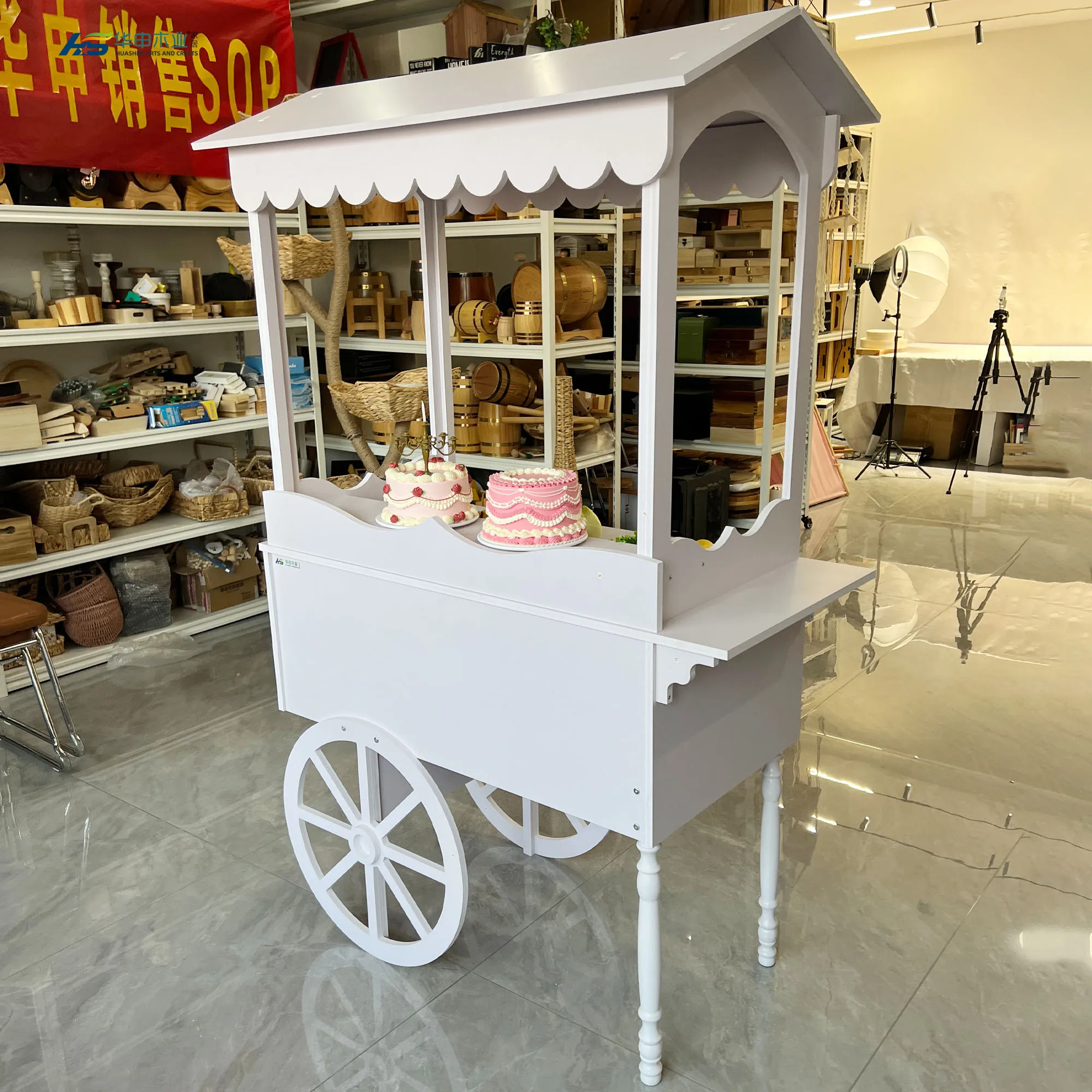 Customized Flower Candy Carts for Parties & Weddings - OEM Available