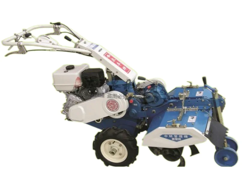 Small Trencher Soil Raiser Tiller Weeding Micro-tiller Four-drive Belt ...