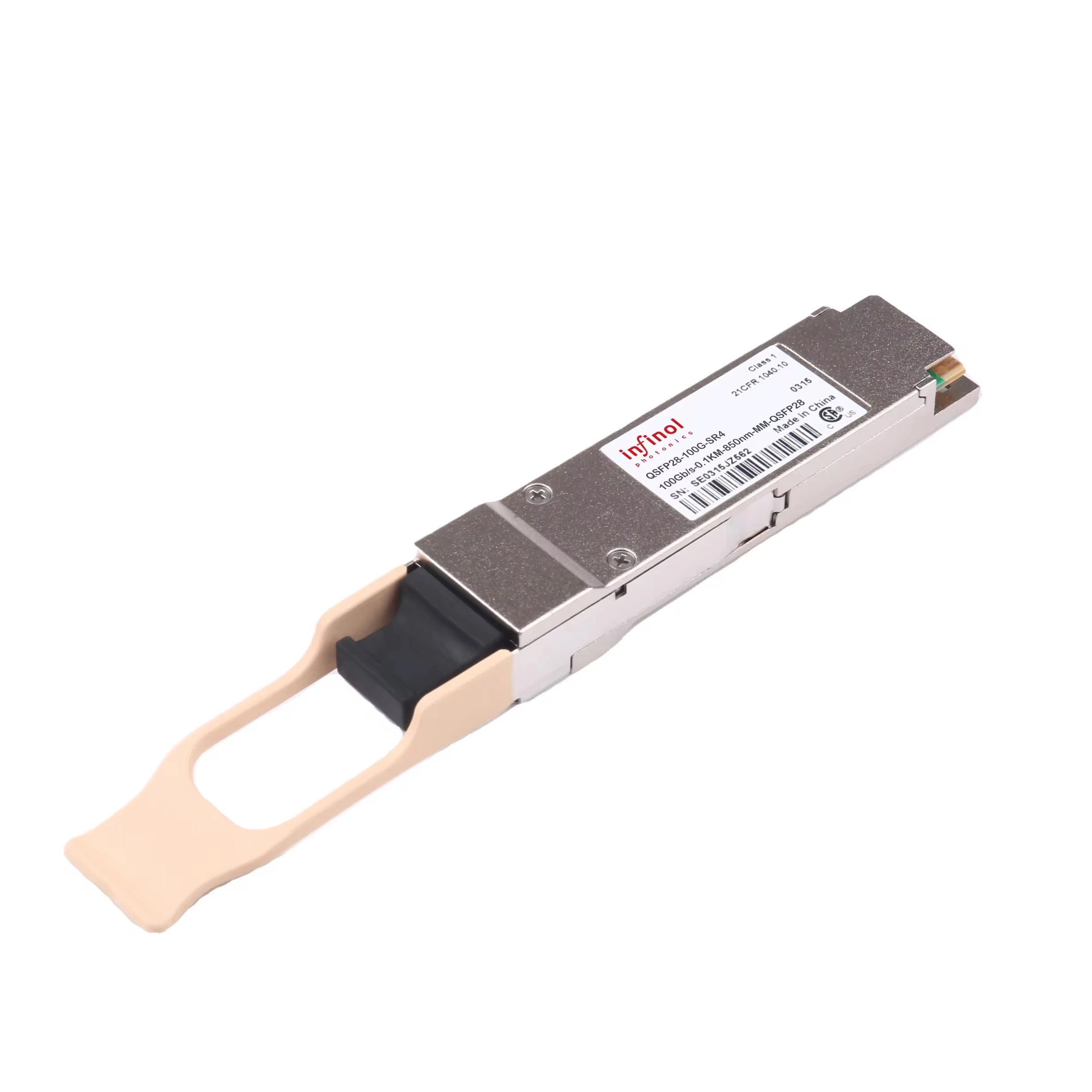 Compatible 100g Qsfp28 Sr 850nm Sfp Optical Fiber Transceiver Module ...