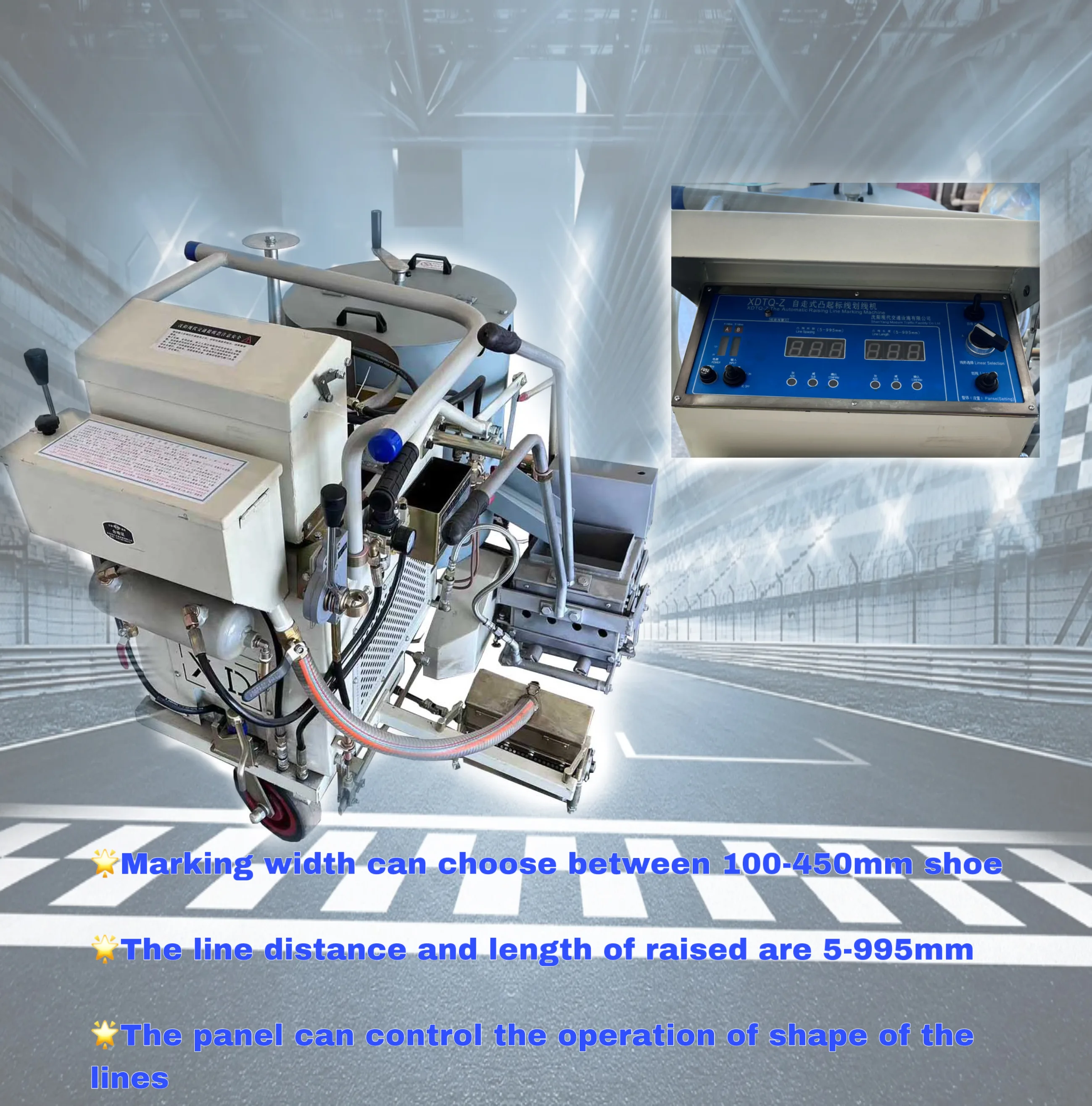 Automatic Raising Machine Self-propelled Thermoplastic Marking Machine ...
