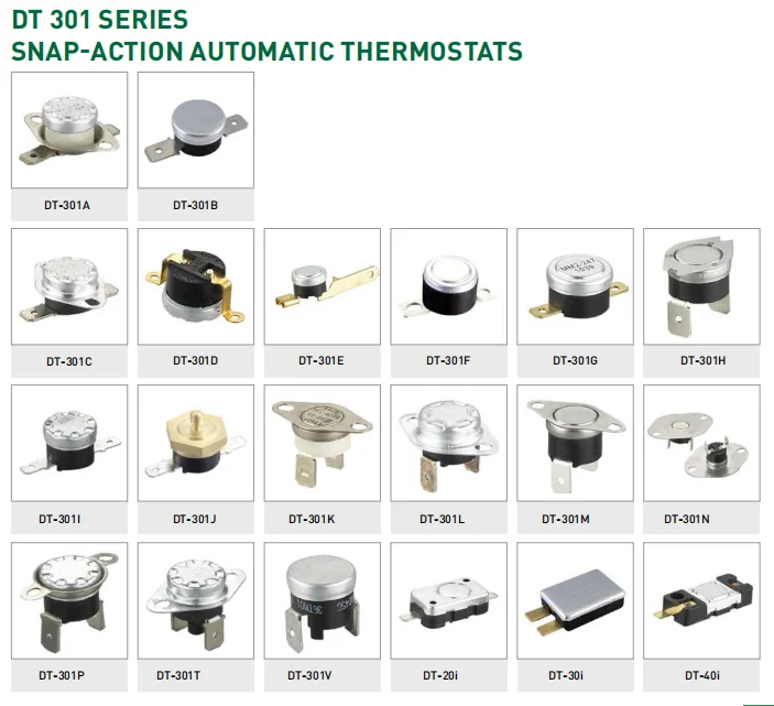 Refrigerator Thermo Disc Thermostat Bi-metal Snap Action Thermostat ...