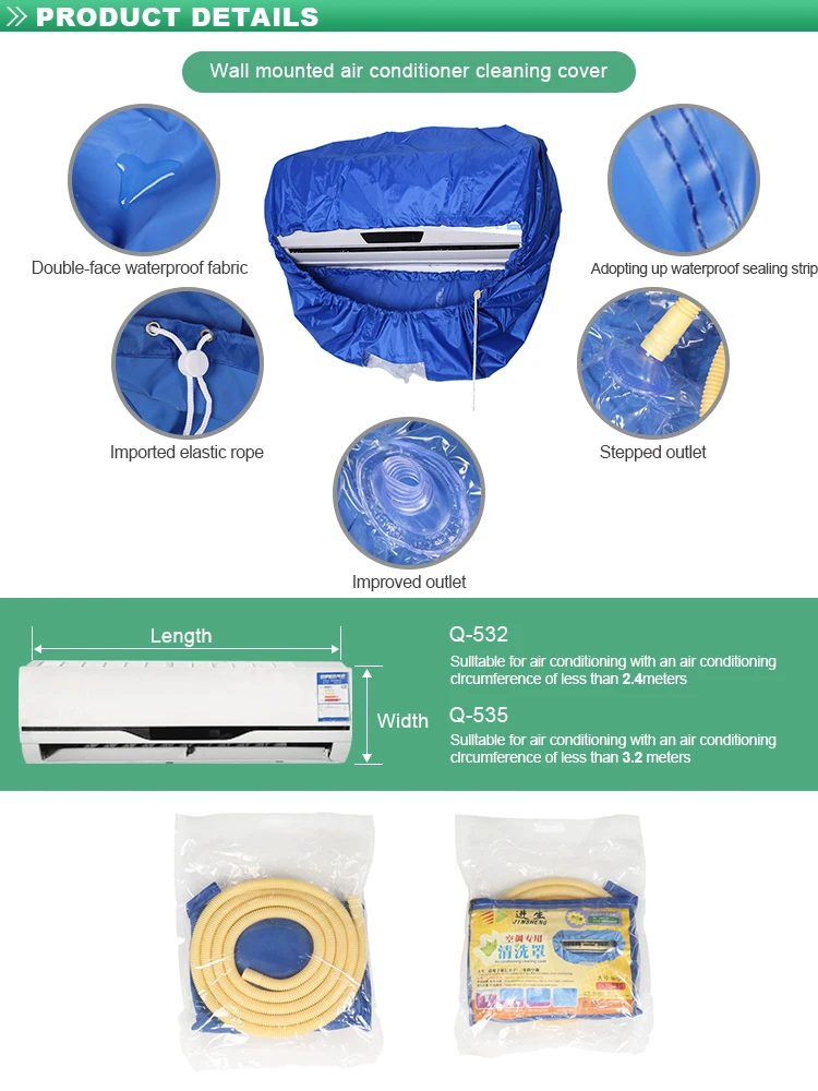 Mini Split Air Conditioner Cleaning Cover Washing Bag - Buy Air ...