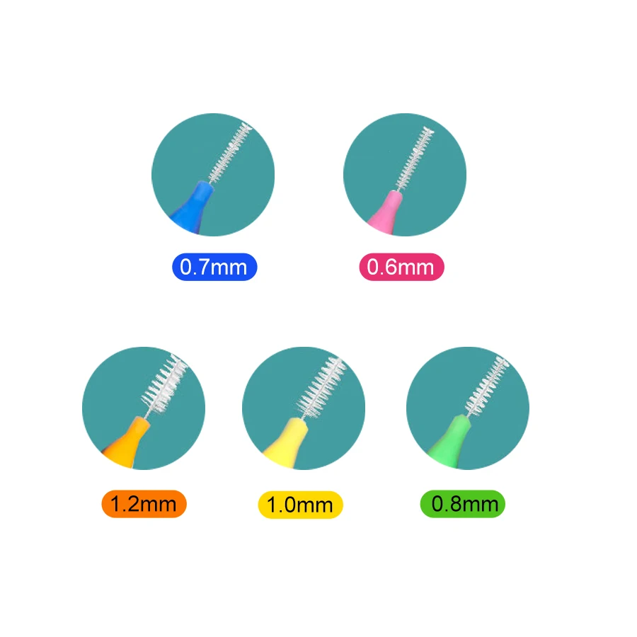 Colorful Interdental Brushes - Effective Oral Care Tools