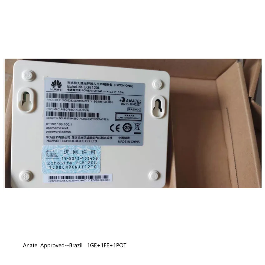 Hg8010h Eg8010h Green Connector Epon Gpon Xpon Onu Huawei Hg8310m Original With Fiberhome Olt ...