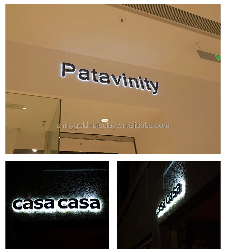 Commercial Signage Stainless Steel Metal Letters Logo 3d Letters Sign ...