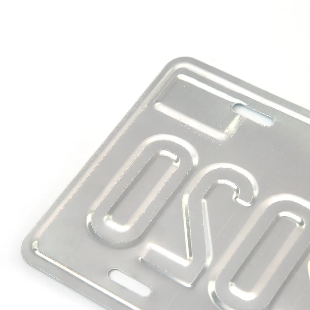 Custom Licence Plate Aluminum Embossing Car Number Plate Sublimation ...