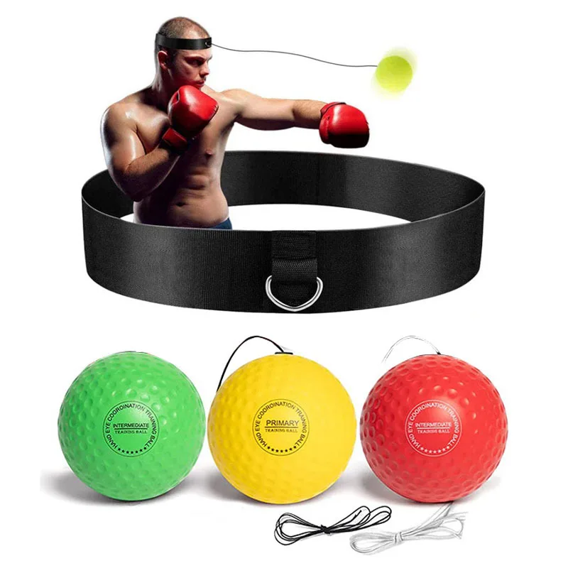 Speedball Punching Ball Boxing Speed Trainer Headband Punching Training ...