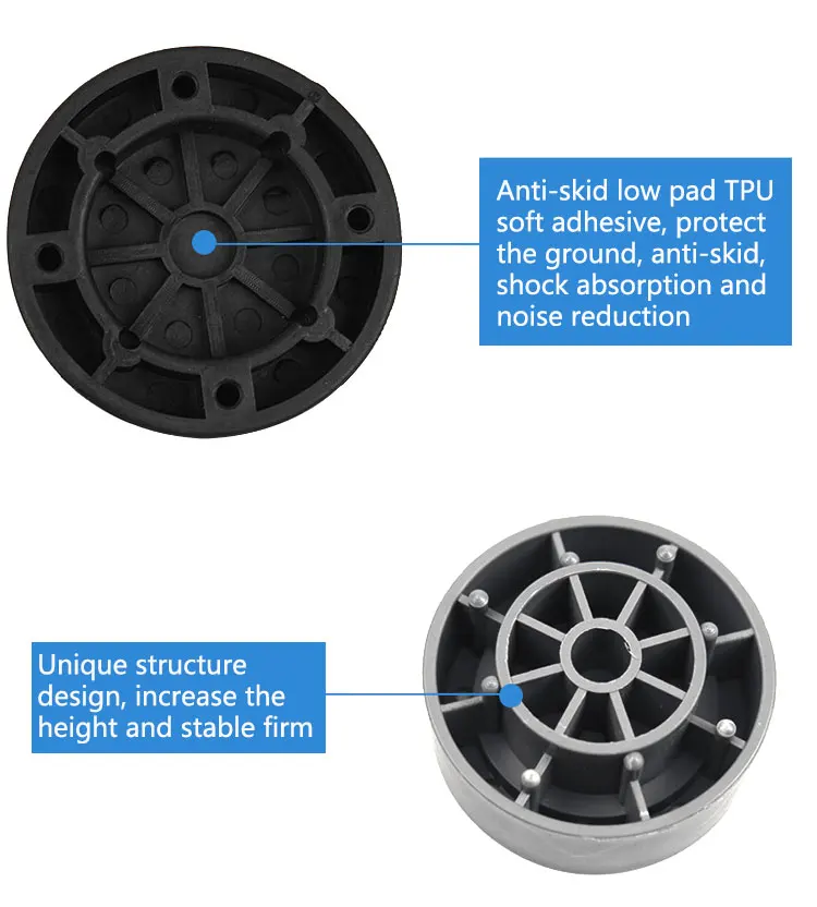 Toco Anti-Vibration Leg Stopper - 4pcs Washing Machine Support Mat