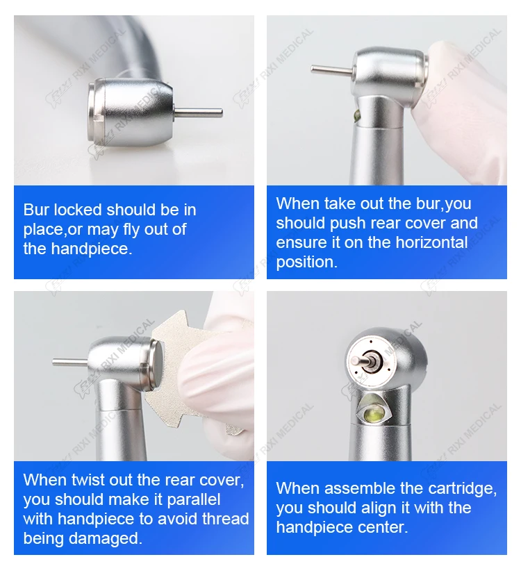 Dental High Speed Handpiece with LED - RIXI RX-PM4(S8)