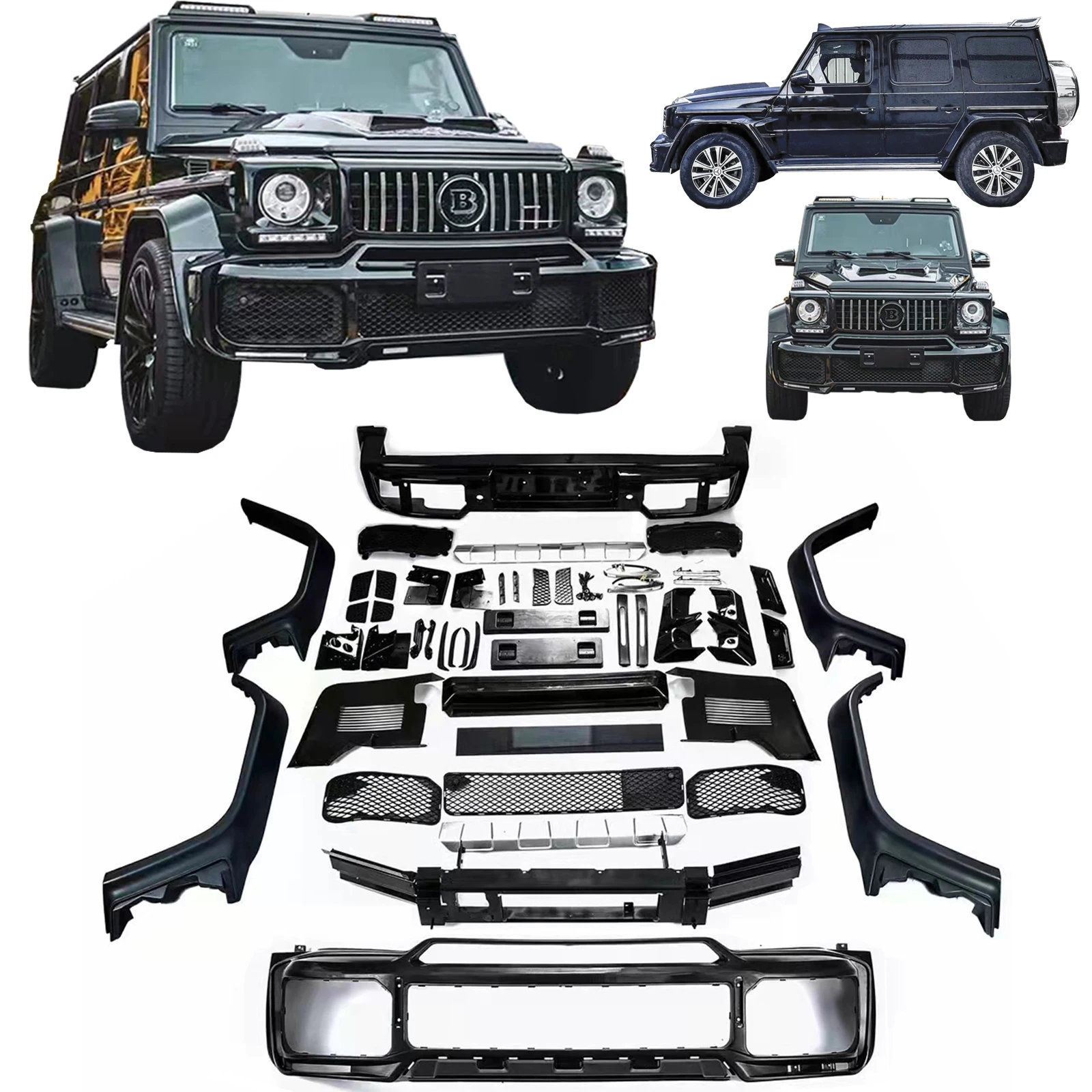 Wide Body Kit for G-Class W463 Upgraded to W464 for 2001-2008
