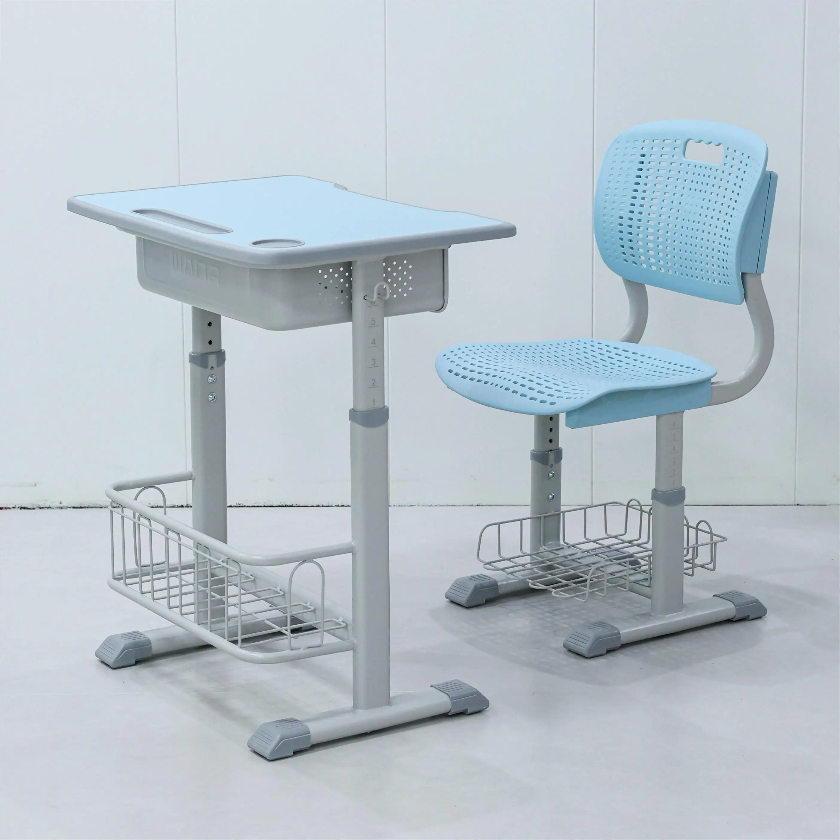 Atosun Modern Metal Durable Classroom Furniture Desk and Chair Set for ...