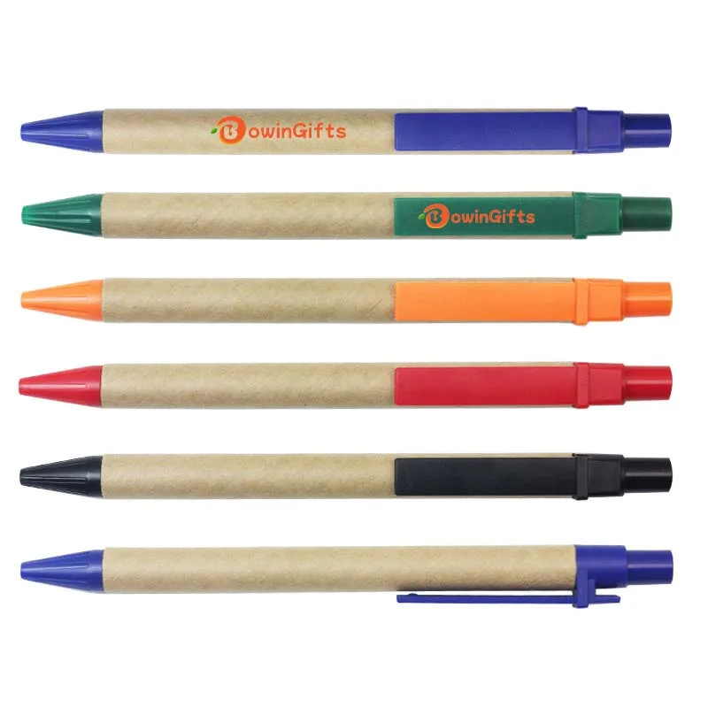 Promotional Eco-friendly Customized Recycled Paper Point Pens Cheap Pen ...