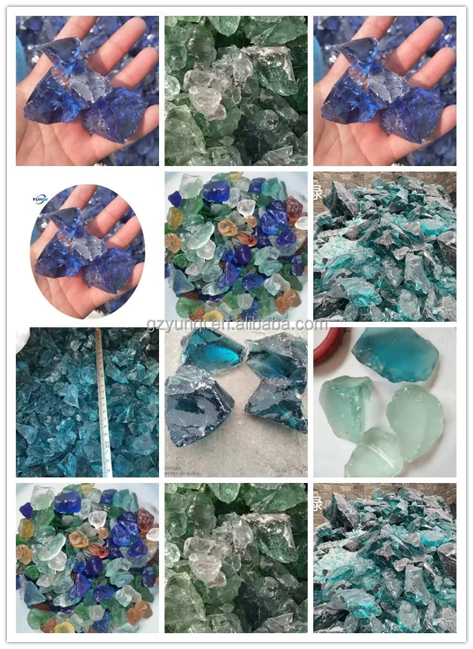 Recycled Glass Rocks for Garden Decor - Durable & Colorful