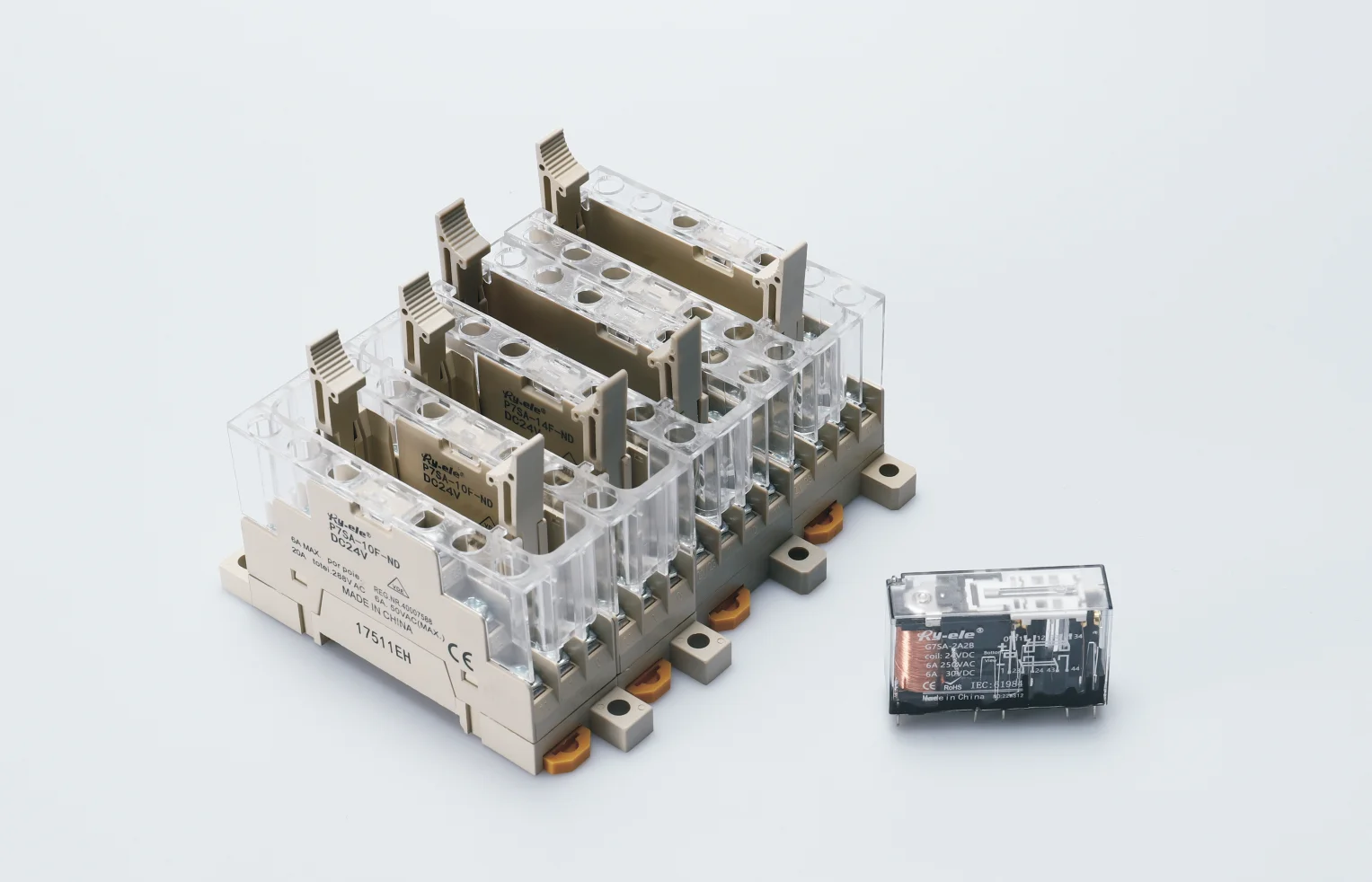 Rail Slim Relay Module Switch Electromagnetic Relay - Buy Dc24v 6a ...