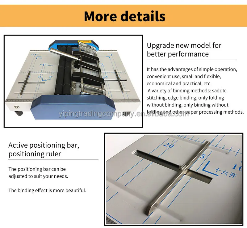 300 Books/hr Speed Manual Binding Booklet Maker & Folder - OEM
