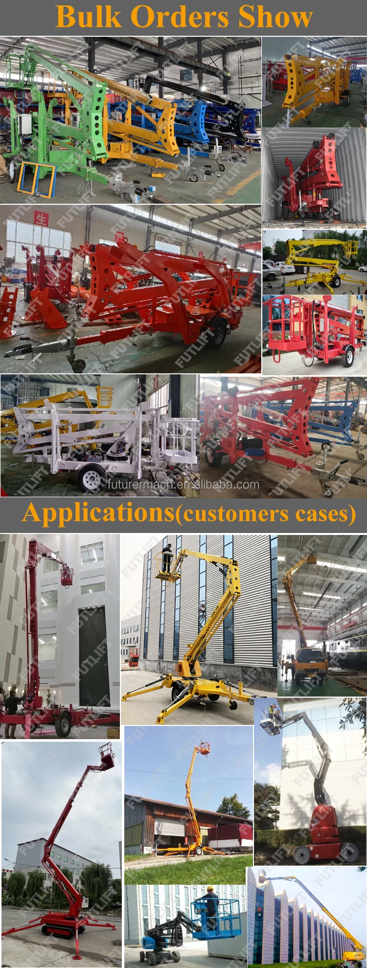 FT Faster Lift Mini Small 8-28m Aerial Work Platform Trailer