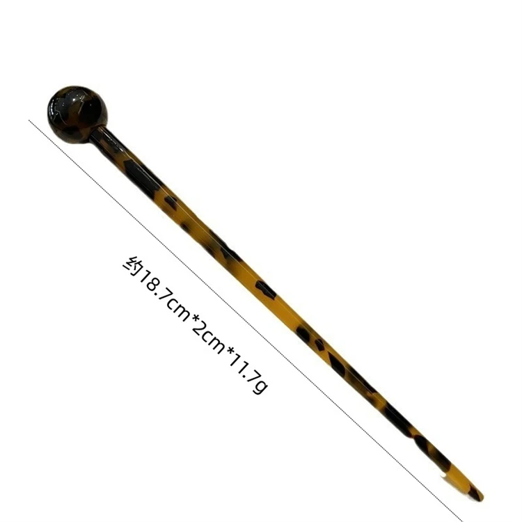 Acetate Thick Luxury Hair Stick Wand Chinese Traditional Hairpins Acid ...