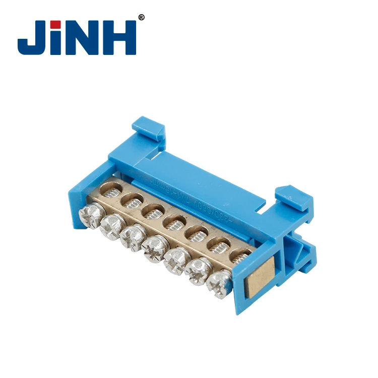 Neutral Terminal Bus Bar DIN Rail 7 Holes for Zero-Sequence Cable ...