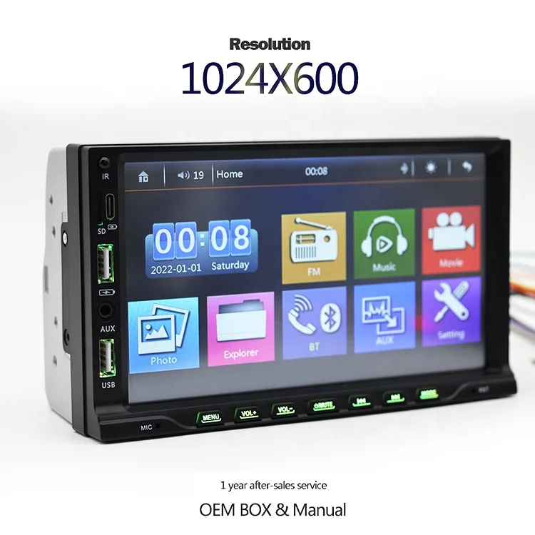 Wholesale OEM Touch Screen Universal 2din Mp5 Wince Car Radio 7" with ...