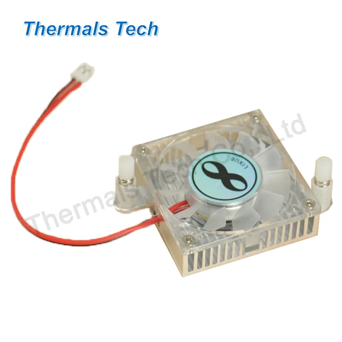 Standard 40*40*12 Mm Cpu North Bridge Heat Sink With Fan And Hole 55 Mm ...