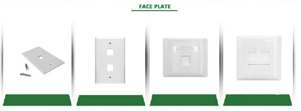 2 port UK angle faceplate networking rj45 rj11 angled faceplate ...