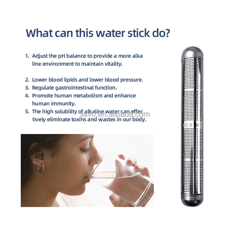 304 Stainless Steel Portable Alkaline Water Stick Alkaline Hydrogen ...