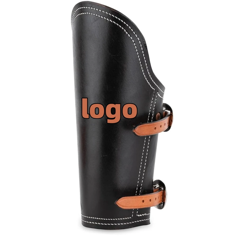 Leather Welding Work Sleeves For Men Women Heat Flame Resistant Arm ...