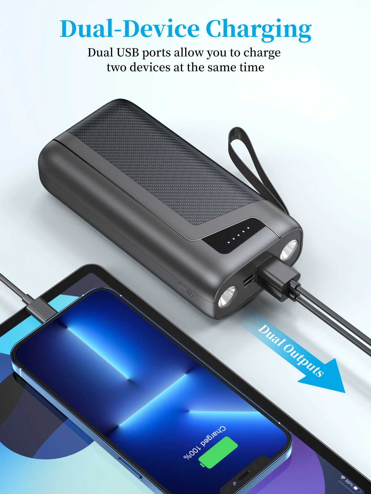 Alibaba.com: 50000mAh capacity, four-port output, 65W laptop power bank ...