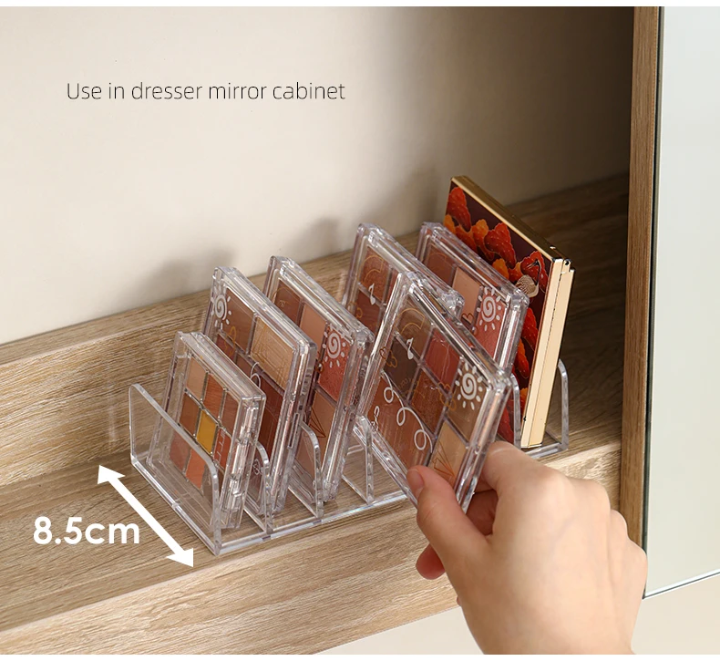 SHIMOYAMA Acrylic Eye Shadow Divider Tray Holder Rack