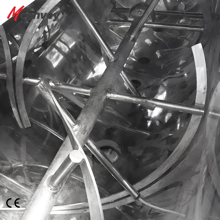 Industrial Stainless Steel Horizontal Ribbon Blender Powder Mixer ...