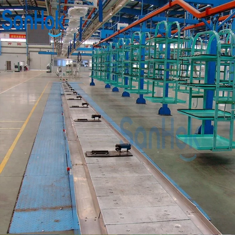 Slat Chain Conveyor Automatic Chopper Motorcycle Assembly Line With ...
