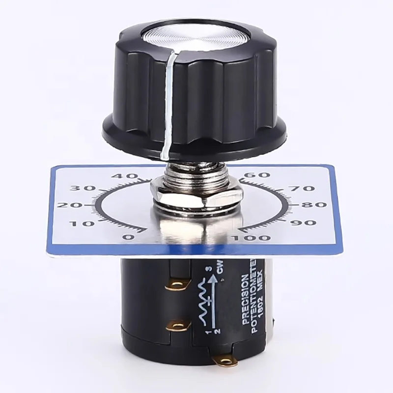 MOD 534 Multi-turn Precision Wirewound Potentiometer w Dial Plate Knob