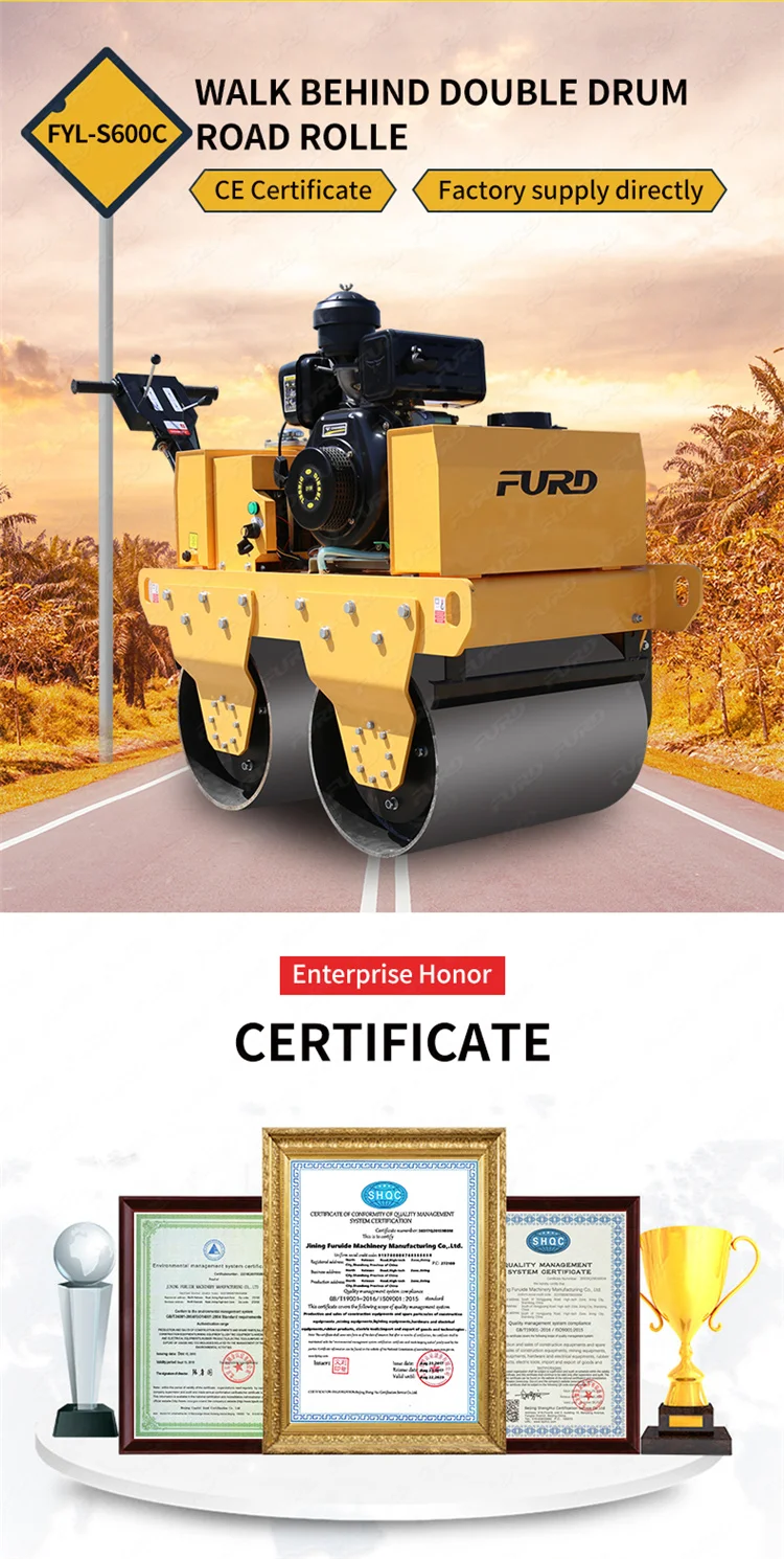 Earth Roller Compactor Vibratory Road Roller Hand Mini Road Roller ...