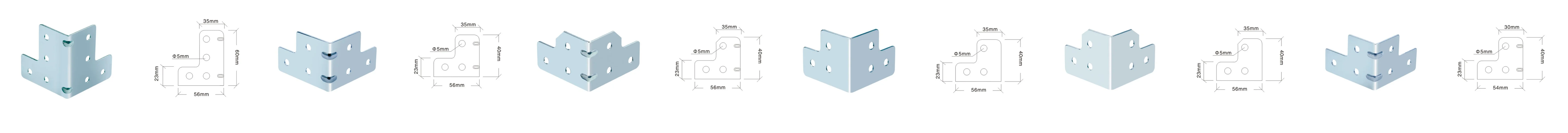 Aluminum Flight Case Corner Bracket Metal 90 Degree L Bracket for ...