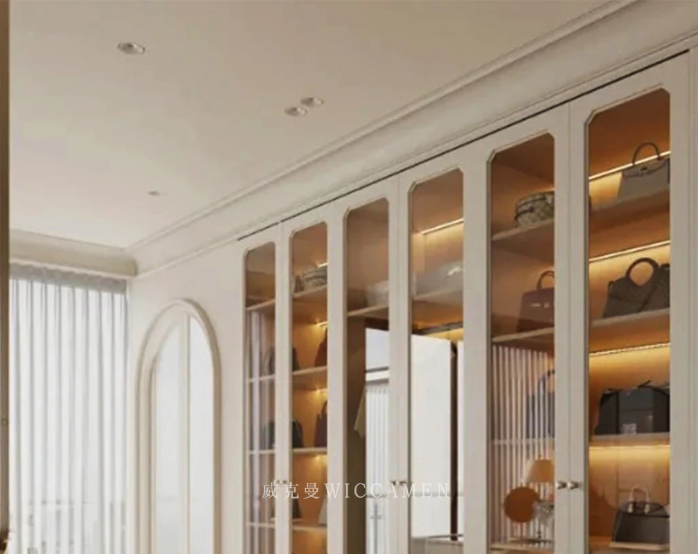 Villa Walk-in Closet French-style Custom Full-house Wardrobe Cabinet ...