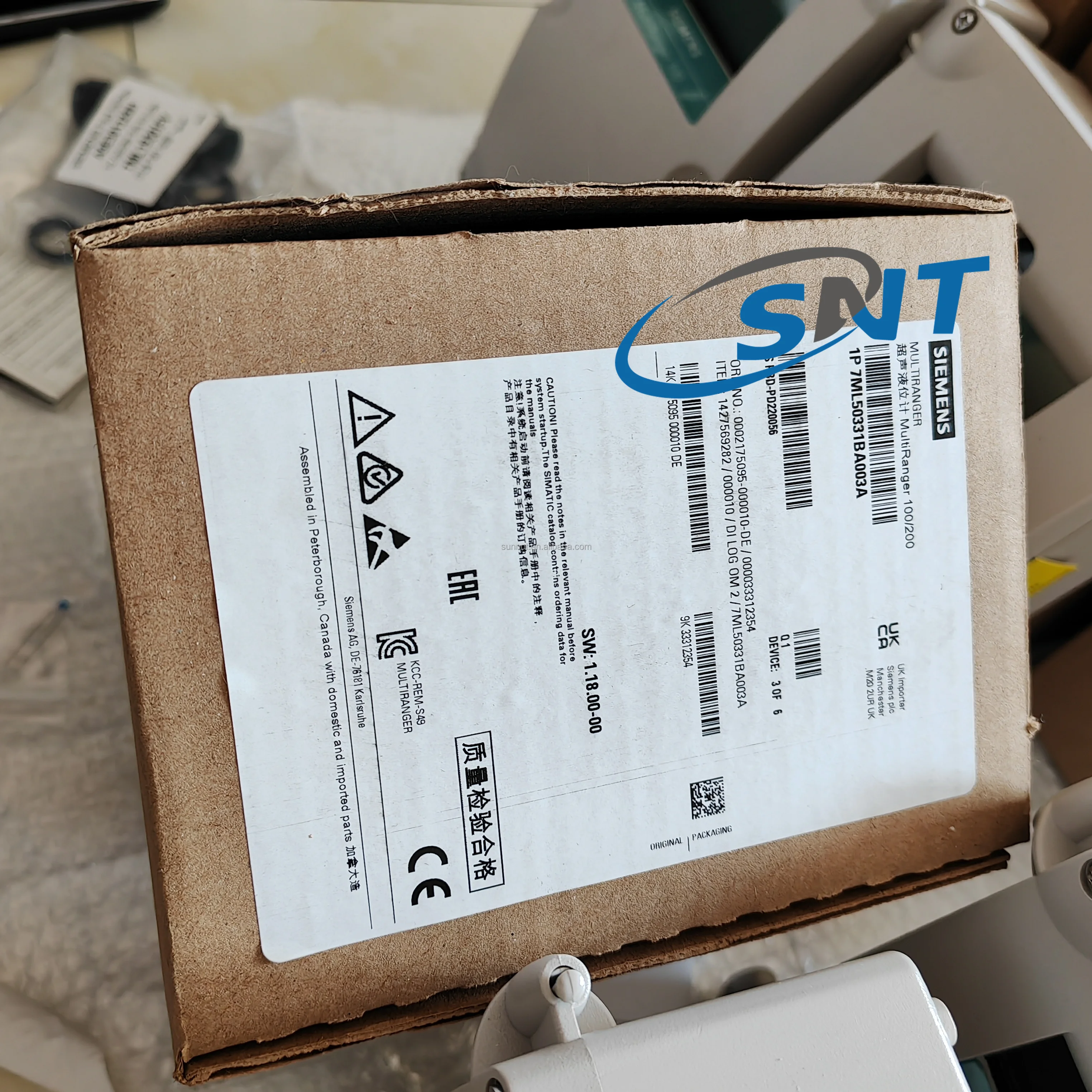 SIEMENS MULTIRANGER 100/200 ULTRASONIC LEVEL MONITOR 7ML5033-1AA00-3A