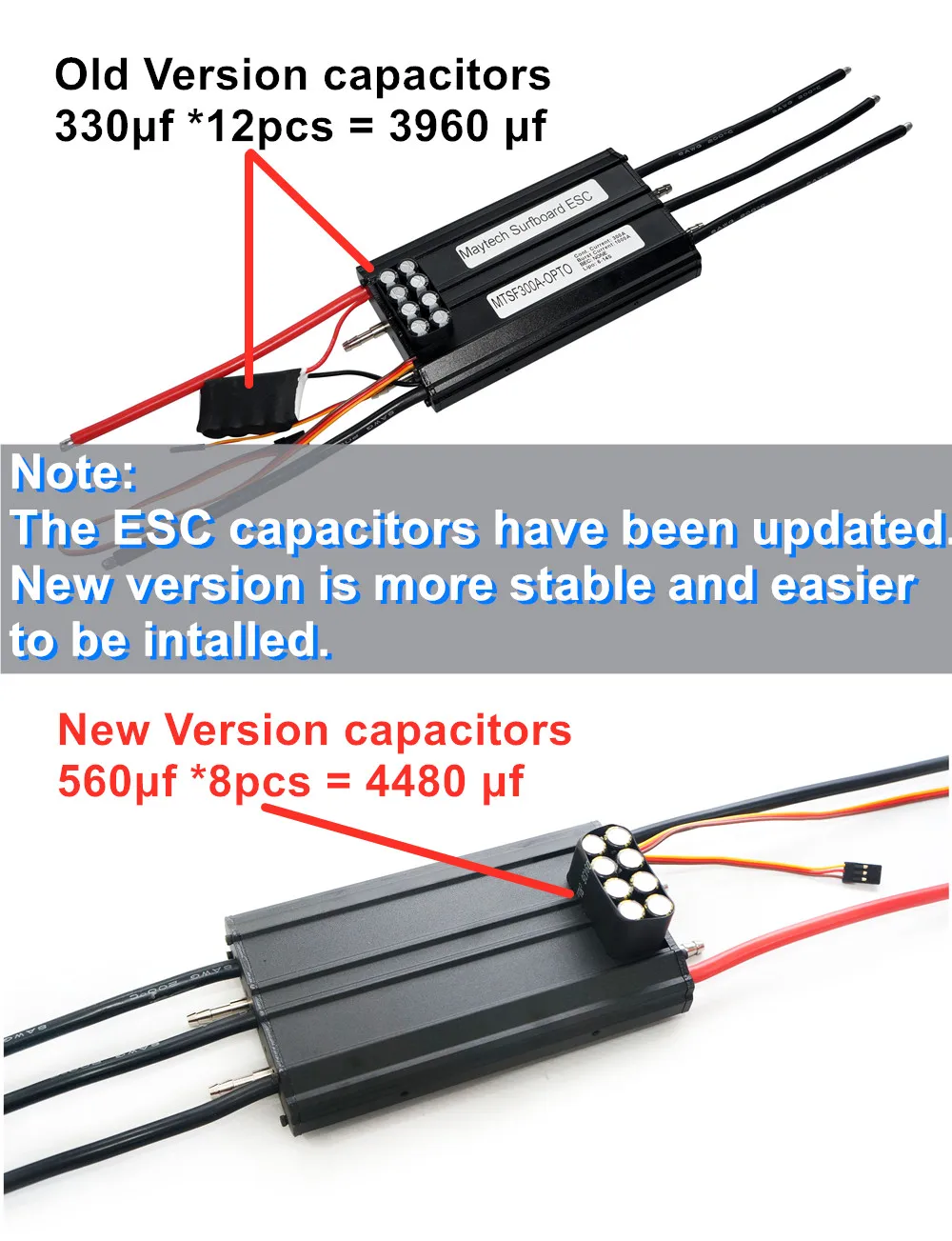 Maytech Brushless Esc 14s 300a For Rc Marine Underwater Propulsor Efoil ...