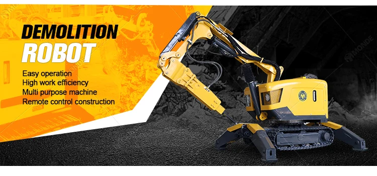 Electric Remote-Controlled Demolition Robot to Digging, Crushing ...