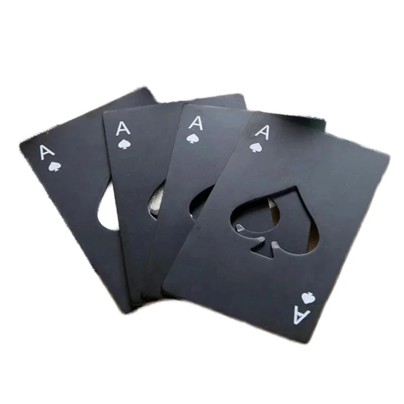 Custom funny card shaped metal ace of spades bottle opener| Alibaba.com