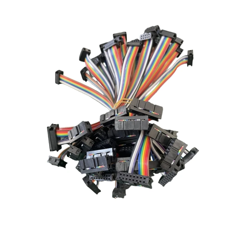 IATF16949 Manufacturer custom PVC copper 2.54mm pitch 7 pin rainbow ...