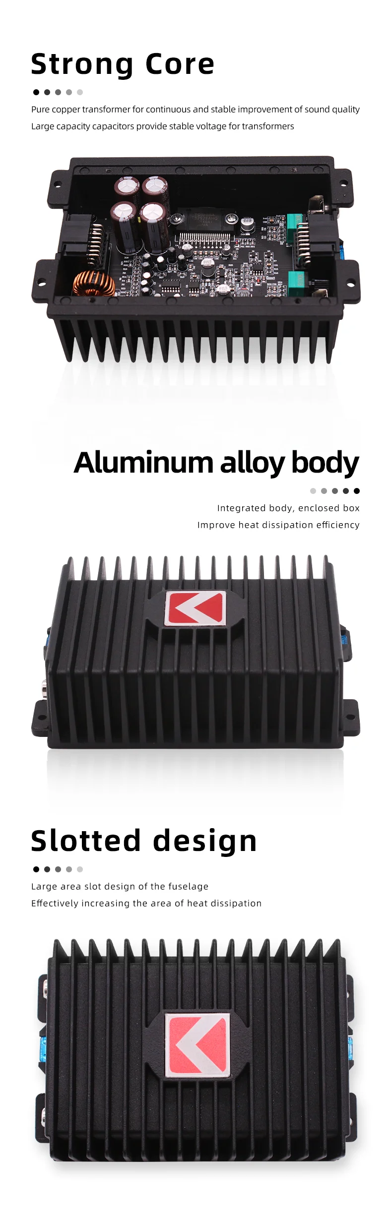 80W*4 Car Power Amplifier - Android DSP Audio Amplifier