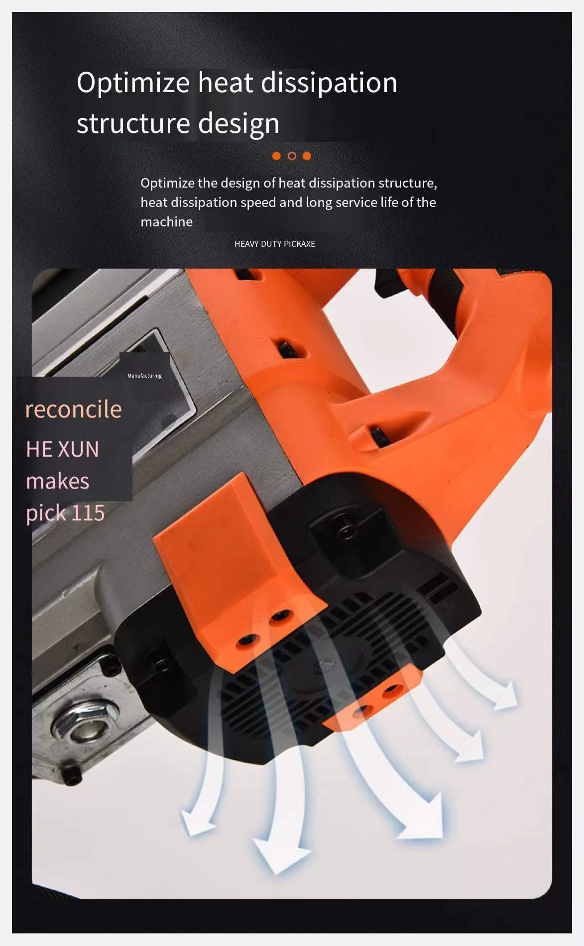 Electric Pickaxe High Power Concrete Industrial Grade Heavy Duty ...