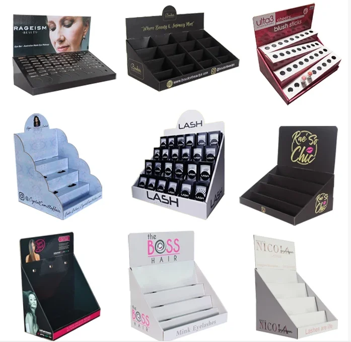 Customized Eyelash Acrylic Display Stand Desktop Display Stand