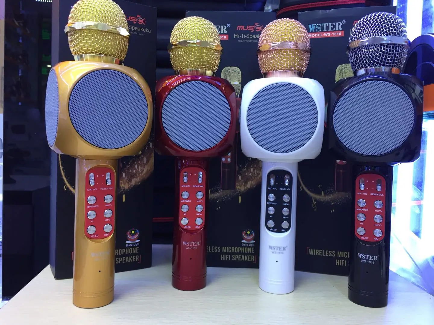 Wholesale Ktv Speaker Handheld Microfone Radio Speaker With Mic ...