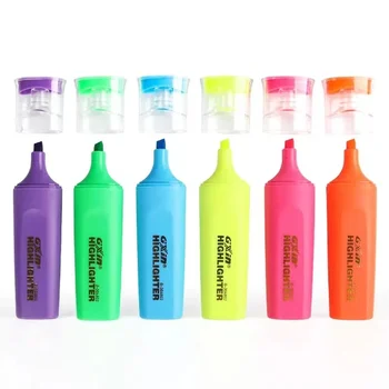 Office Stationery Highlighter Set Water Based Neon Color Creative ...