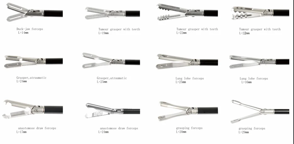 Different Types Of Reusable Surgery Forceps Grasper Laparoscopic ...