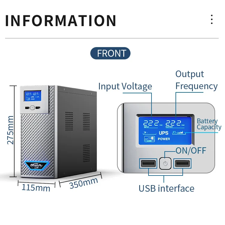 Ups Uninterruptible Power Supply 1500va Office Computer Printer ...