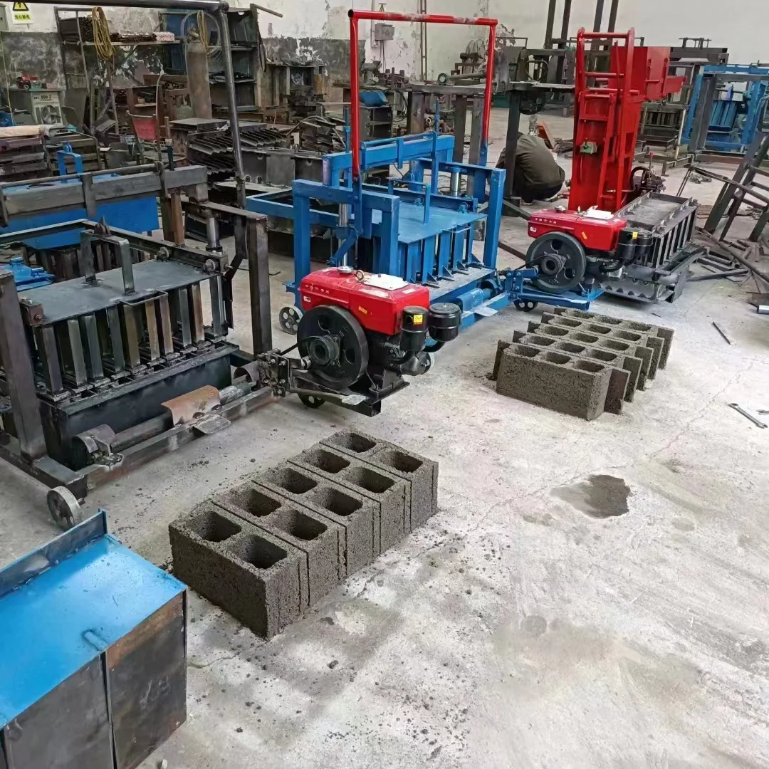 Cement Solid Brick Making Machine Diesel Engine Machine Block Manual ...